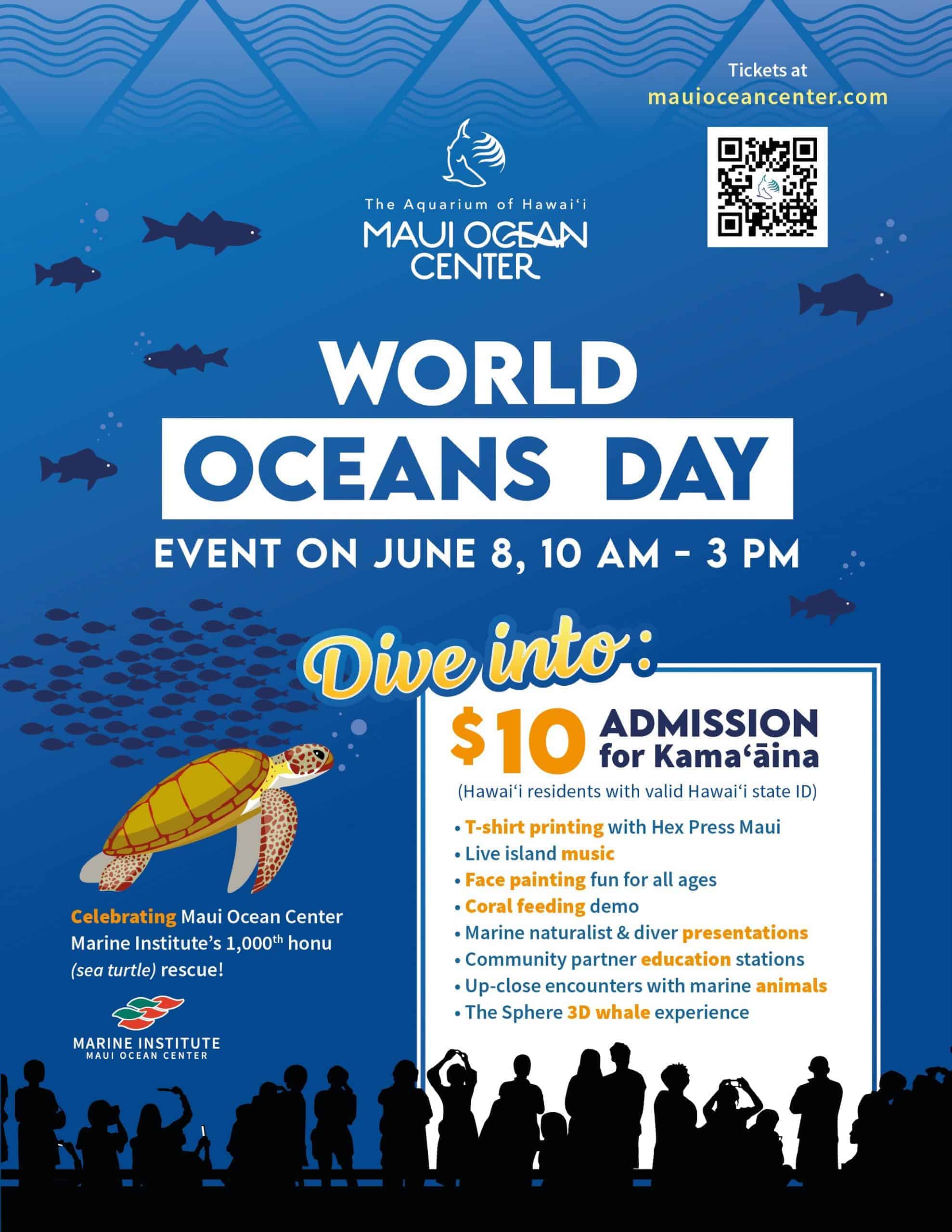 World Oceans Day coincides with 1,000th turtle rescue - Maui Ocean Center